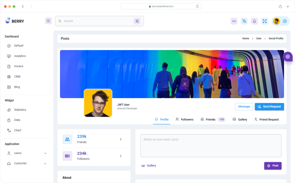 Berry - React Material Admin Dashboard Template